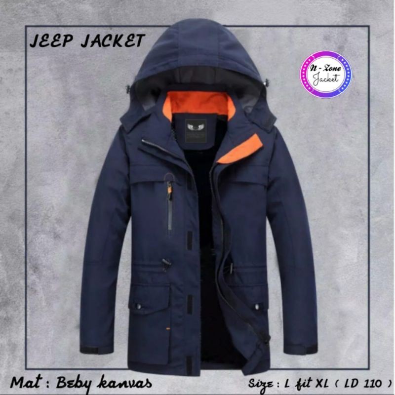 Jual jaket pria jaket hangat jaket touring jaket canvas jeep jacket ...