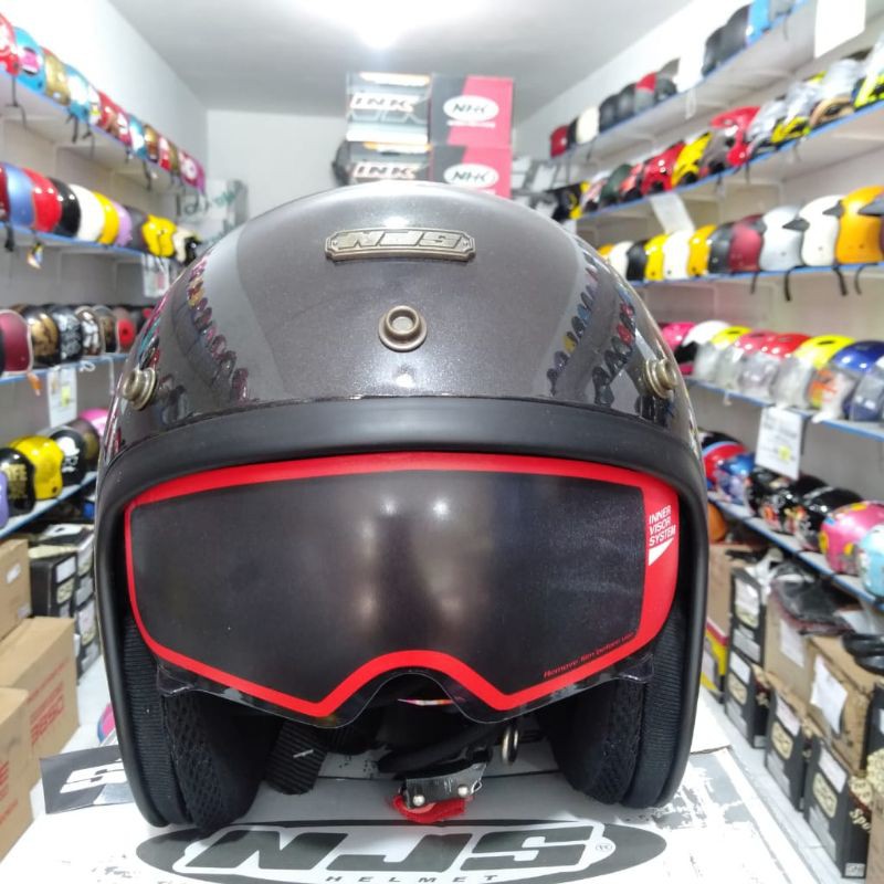 Jual Helm Classic NJS NX 2 Intercom Ready | Shopee Indonesia