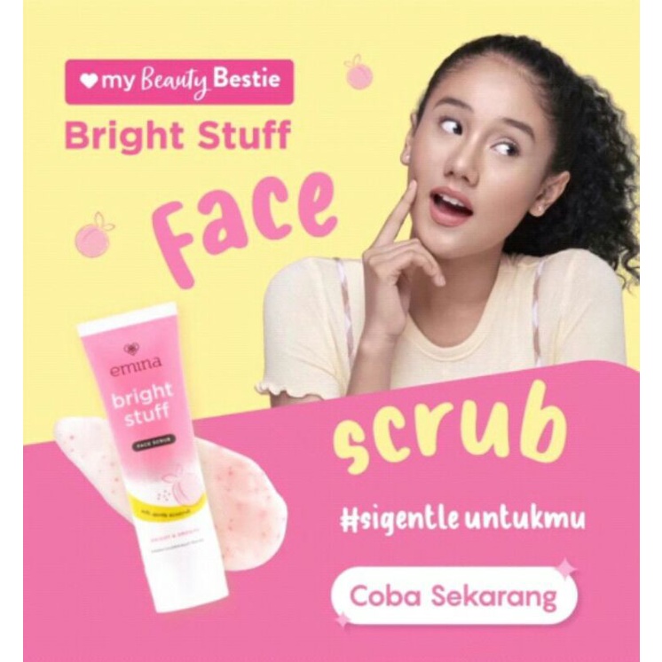 Jual Emina Brightstuff Face scrub 50ml | Shopee Indonesia