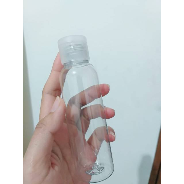 Jual BOTOL PLASTIK 100 ml (tutup botol flip) | Shopee Indonesia