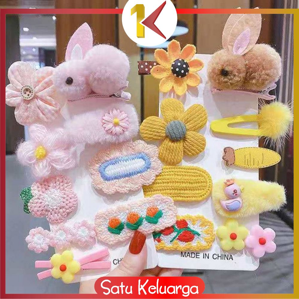 Jual SK-C323 Jepit Rambut Anak Ala Korea 9IN1 / Aksesoris Jepitan ...