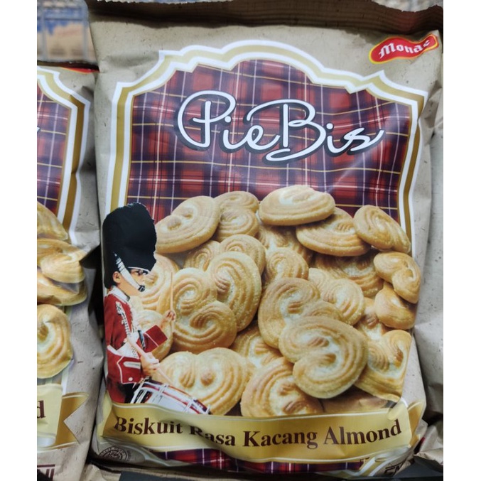Jual MONDE PieBis Biskuit Rasa Kacang Almond kemasan berat bersih 190 ...