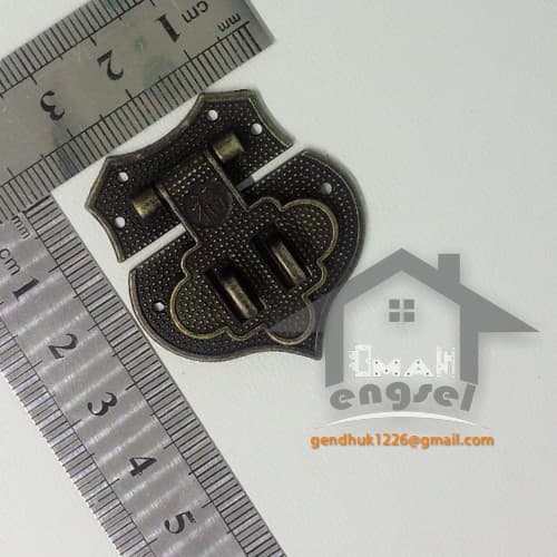 Jual Omah Engsel - Kuncian Lock Peti Kotak 40x35mm G.17/ hasp lock ...