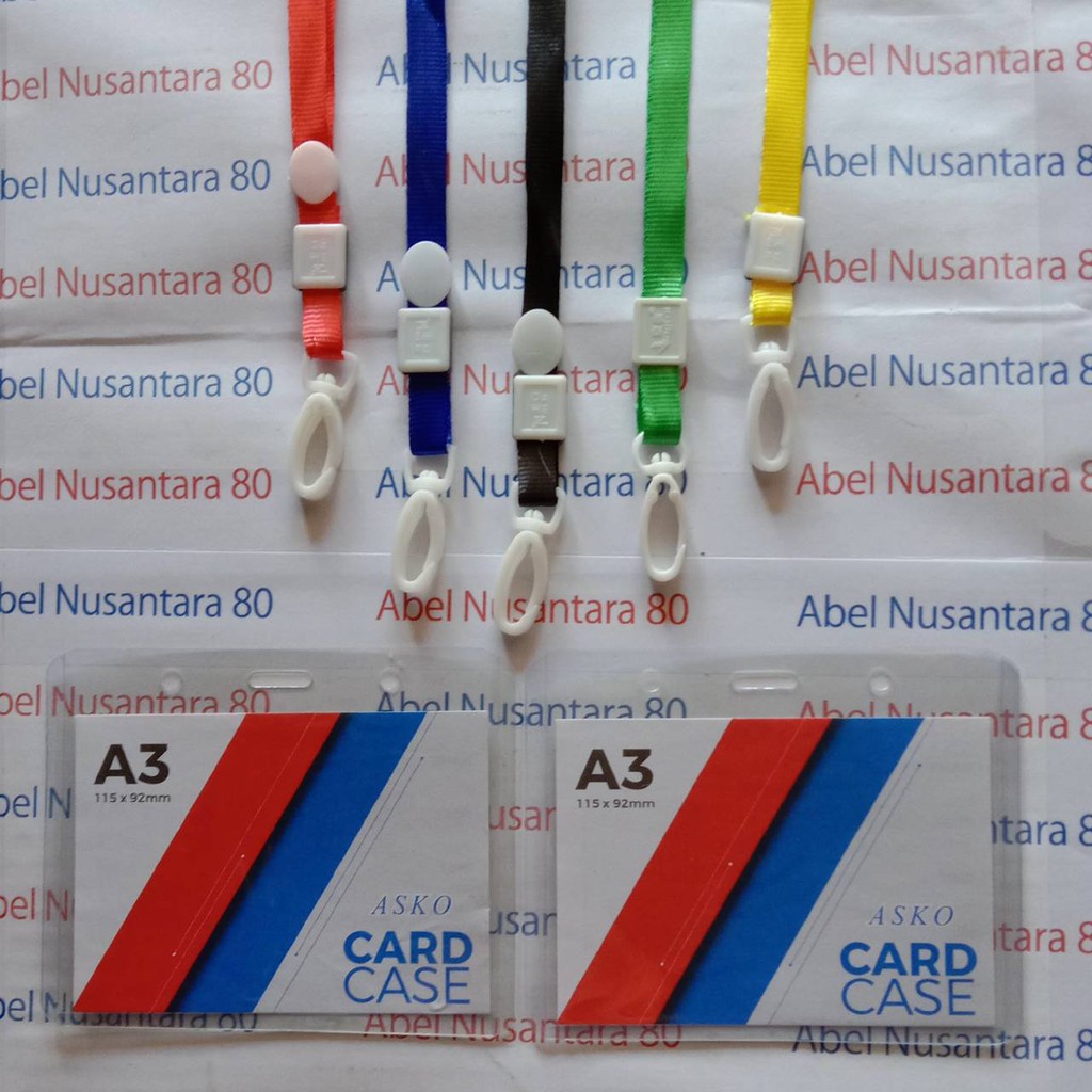 Jual Paket Card Case A3 dengan Tali Impor Kait Plastik 1cm | Shopee ...