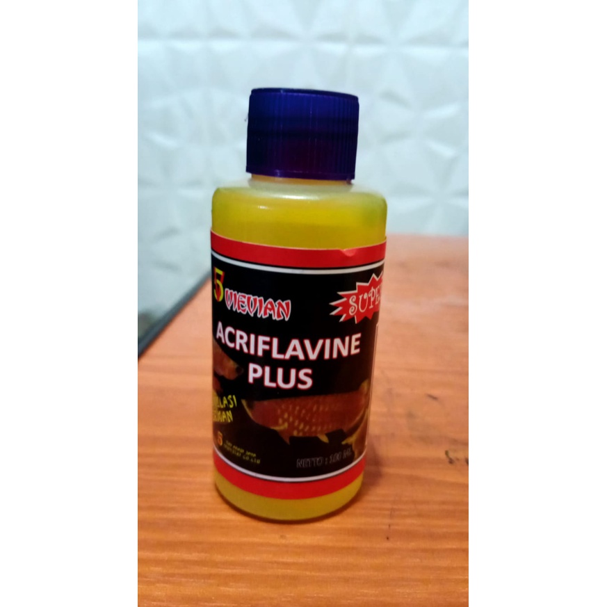 Jual Acriflavine Plus 120 ml Obat Kuning Jamur Vitamin Ikan Hias Cupang ...