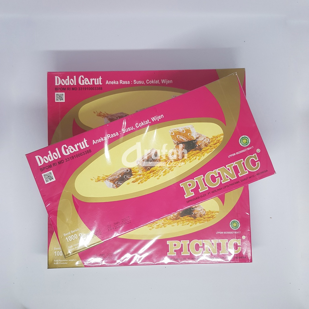 Jual Dodol Garut Picnic Classic Original 1kg Oleh-oleh khas Garut | Shopee Indonesia