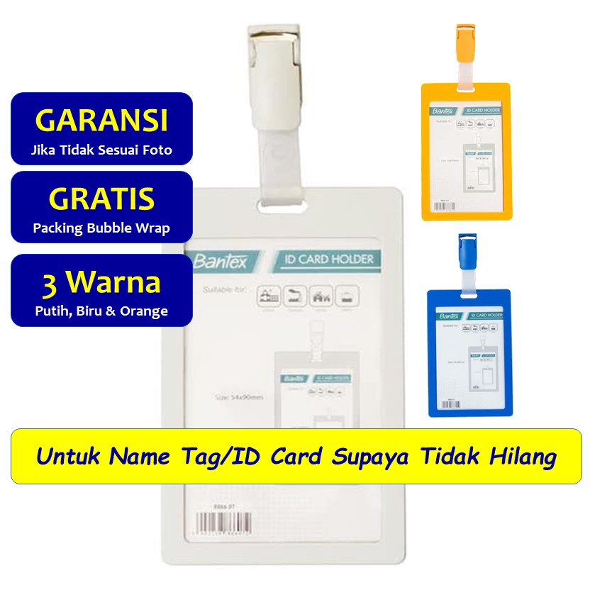 Jual Gantungan Tempat Kartu Id Card Edikat Name Tag Tage Take Text ...