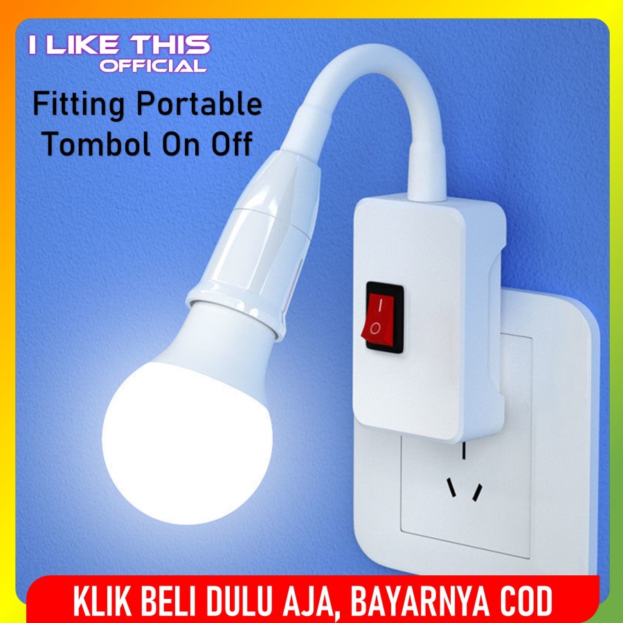 Jual Fitting Lampu Colok Tempel On OFF 1 Cabang | Shopee Indonesia