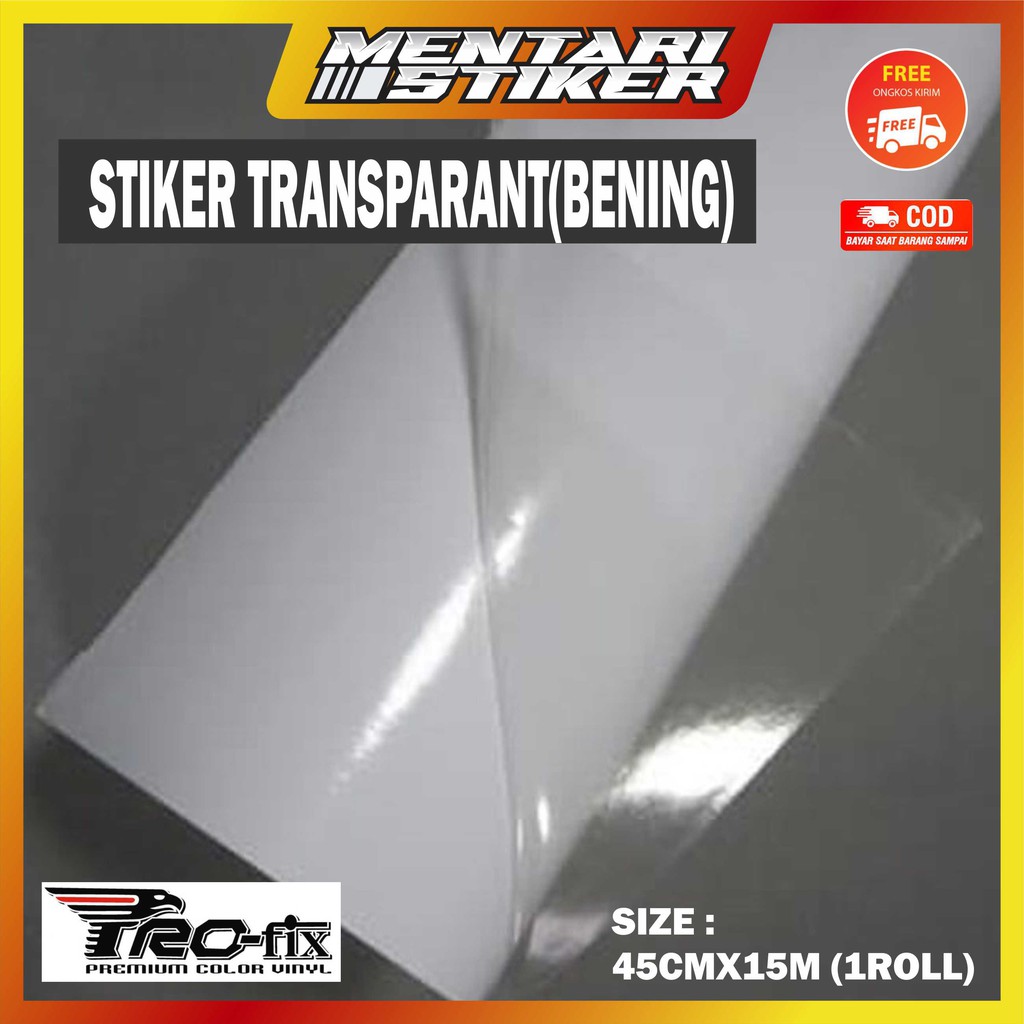 Jual STIKER TRANSPARANT ( BENING) SKOTLET TEMBUS BENING 1ROLL | Shopee Indonesia