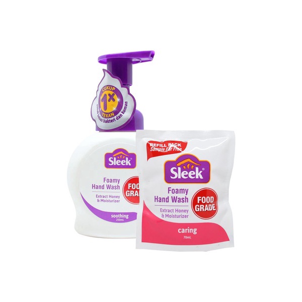 Jual Sleek Hand Wash Foamy Botol / Refill 250 ml 250ml | Shopee Indonesia