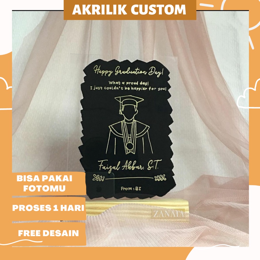 Jual Hadiah Gift Kado Hampers Graduation Plakat Akrilik Wisuda Ulang ...