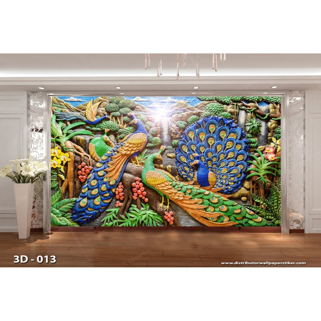 Jual Wallpaper 3D Custom Wallpaper Dinding Wallpaper Sticker Burung ...