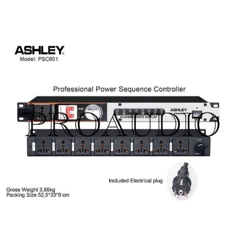 Jual Power Squencer Ashley PSC 801 PSC-801 PSC801 Power Sequence Ashley Original | Shopee Indonesia