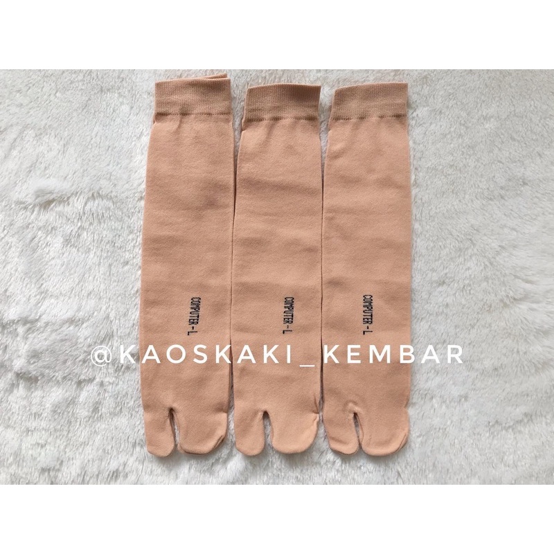 Jual Satu Pasang Kaos Kaki Polos Nontapak Warna Kulit / Cream / Cokmud ...