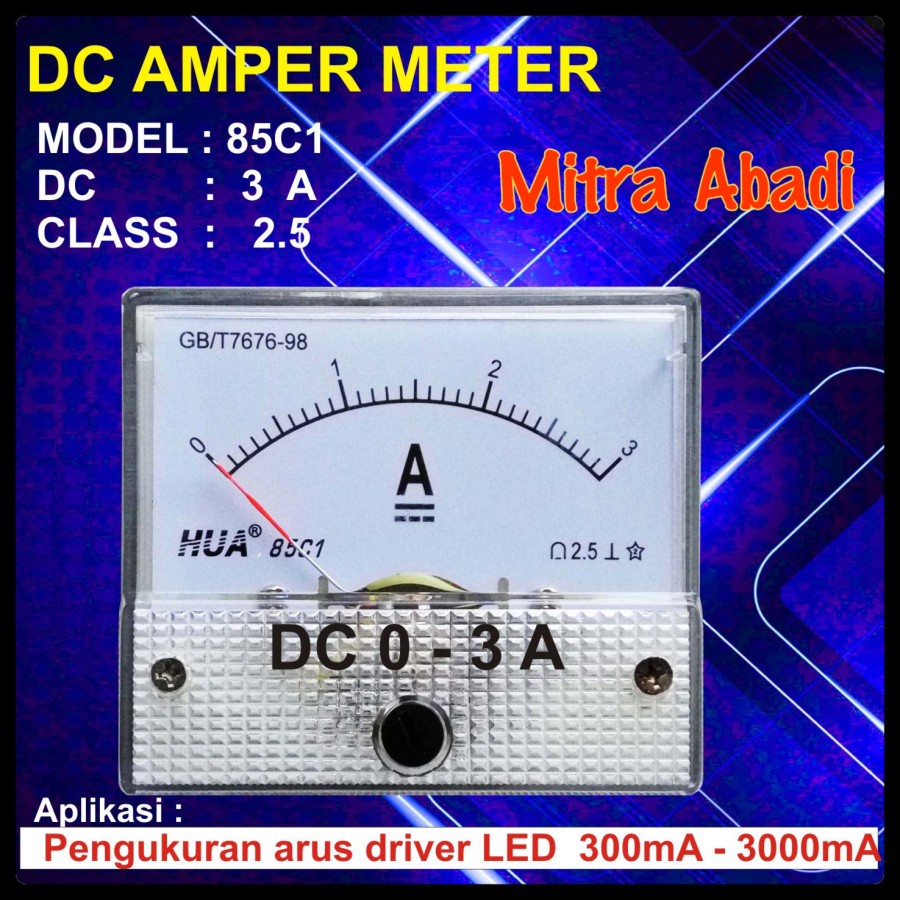 Jual Amperemeter ANALOG DC 3A/3000 mA | Shopee Indonesia