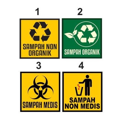 Jual stiker sampah medis zero57 Kualitas Baik | Shopee Indonesia