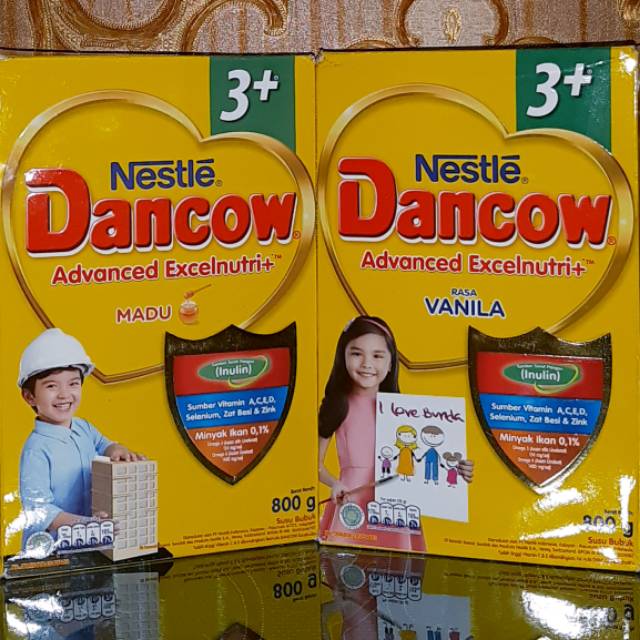 Jual DANCOW 3+ Advanced Excelnutri+ Rasa Vanila / Madu/ Cokelat Kemasan ...