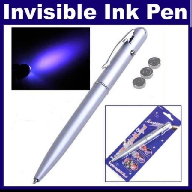 Jual UV Pen Pulpen Invisible Tinta Tidak Terlihat + Sinar UV | Shopee ...