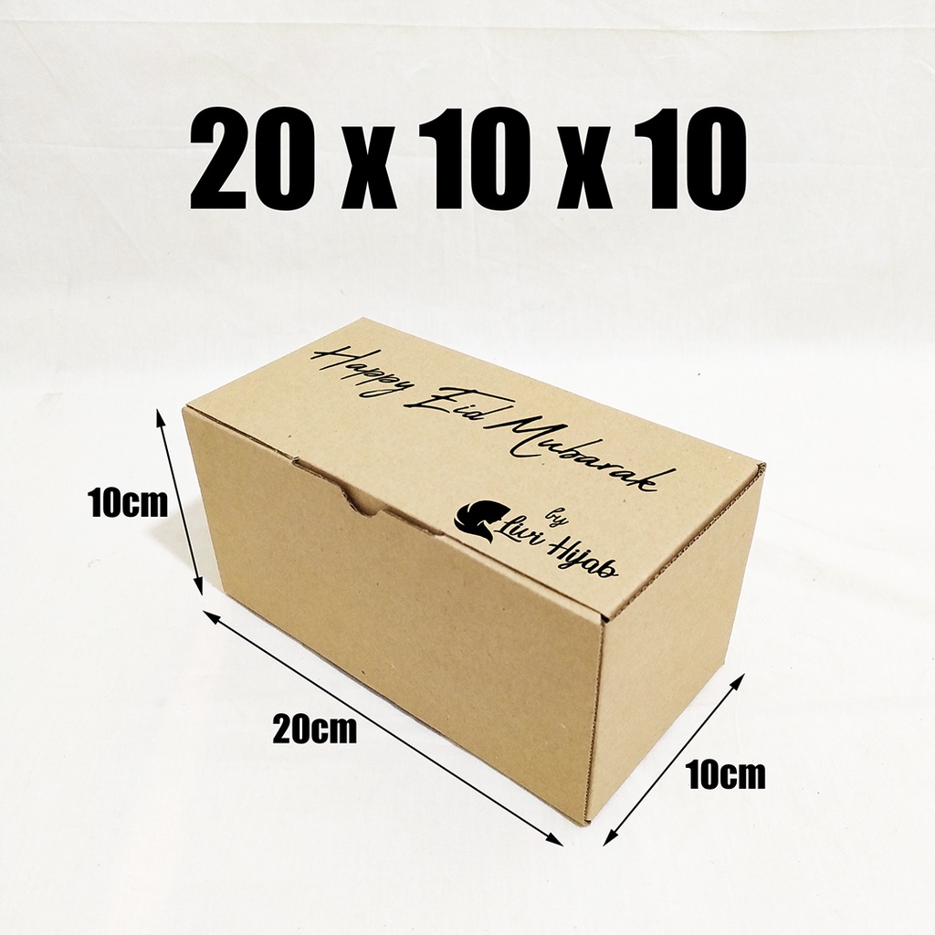Jual CUSTOM SABLON LUSINAN BOX KARDUS 20X10X10 CM (BOX + SABLON ...