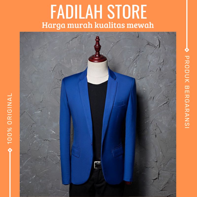 Jual JAS BLAZER BIRU / JAS WISUDA / JAS SLIMFIT / JAS FORMAL NON FORMAL ...