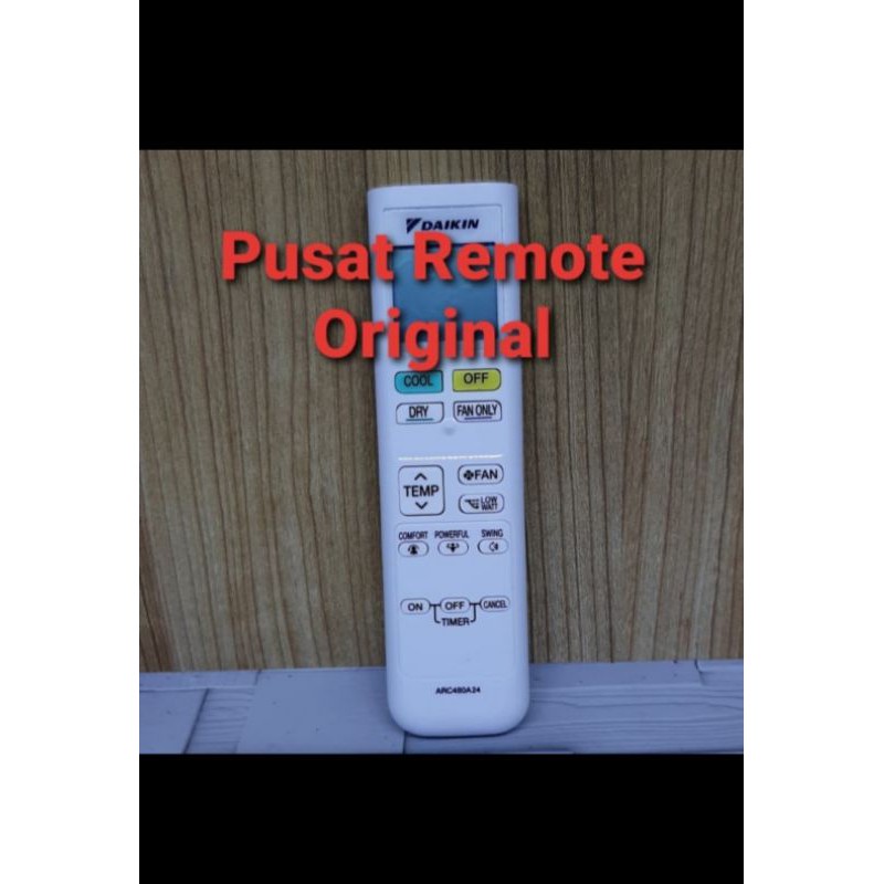 Jual REMOTE REMOT AC DAIKIN ARC480A24 ORIGINAL ASLI | Shopee Indonesia