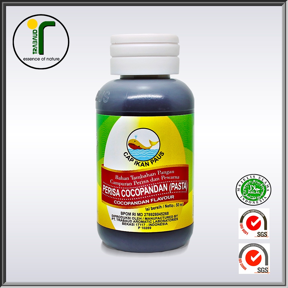 Jual Perisa Cocopandan Pasta Cocopandan Flavor 50 ML Cap Ikan Paus ...