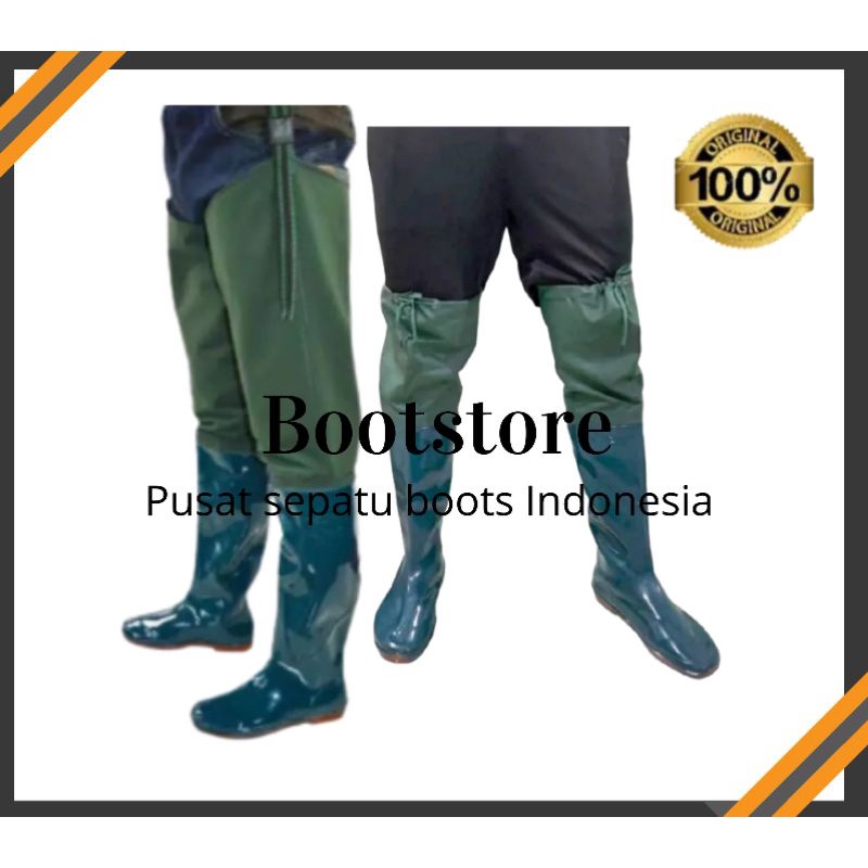 Jual Sepatu Boot Panjang petani Sepatu sawah Sepatu karet Sepatu ...