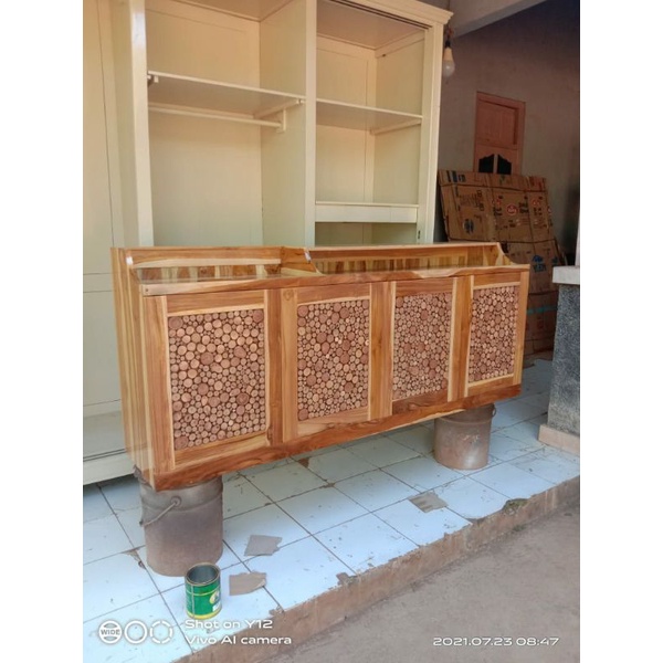 Jual Kitchen set minimalis koin kayu jati | Shopee Indonesia