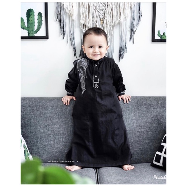 Jual JUBAH PAKISTAN ANAK WARNA HITAM | Shopee Indonesia