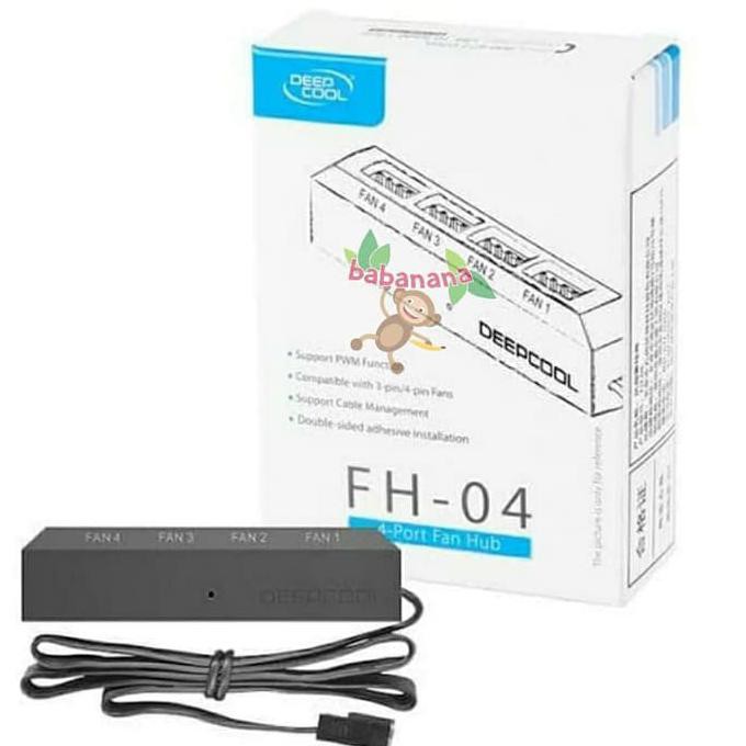 Jual Original Deepcool FH 04 Fan 4 pin pwm splitter cabang hub kabel ...