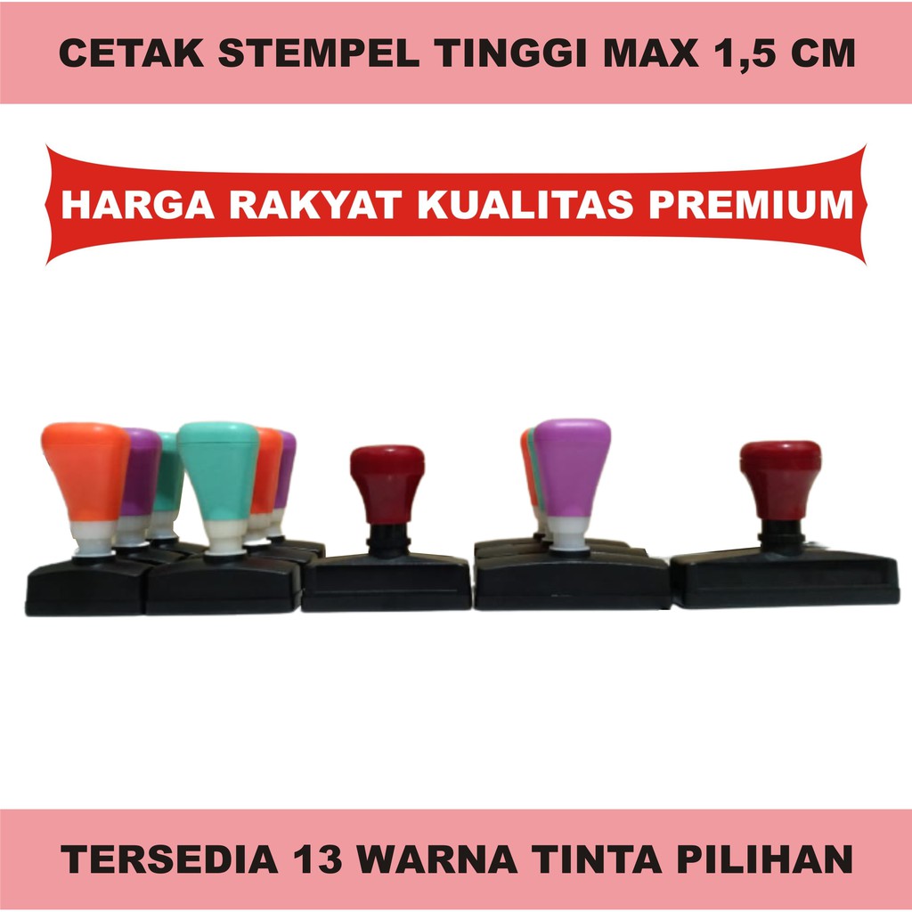 Jual Cetak Stempel Lunas Flash Persegi Panjang Tinggi Max 15 mm ...