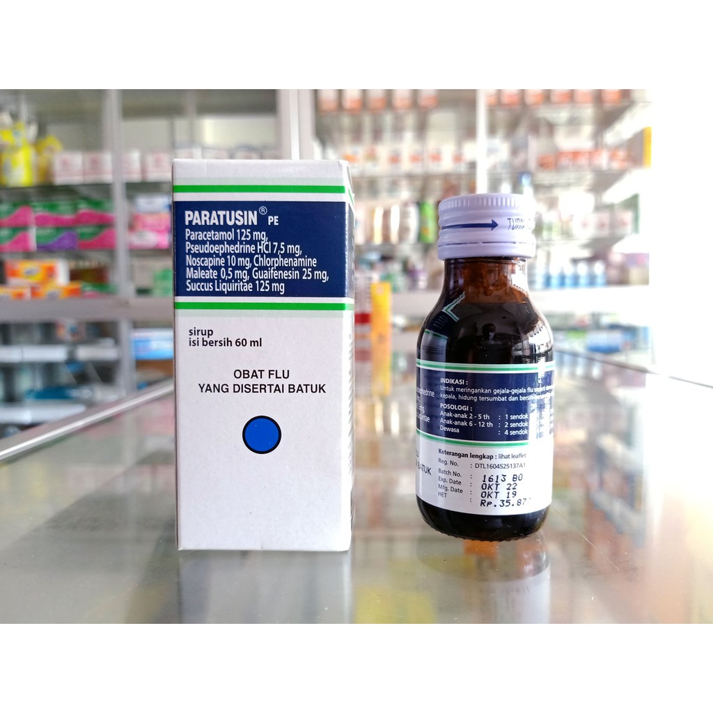 Jual Paratusin PE 60 ml - Sirup Obat Flu Batuk Demam Penurun Panas ...