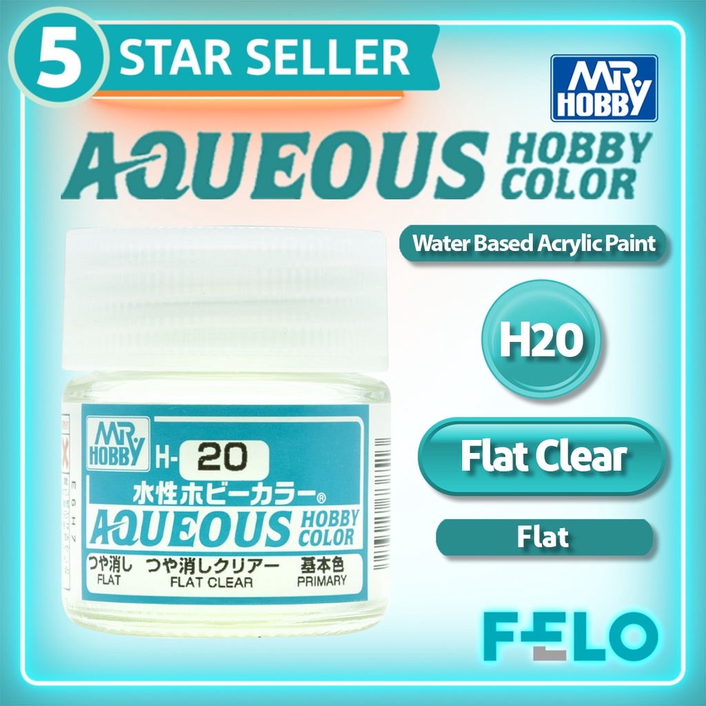Jual AQUEOUS H20 FLAT CLEAR / MR HOBBY H 20 / CAT GUNDAM MOKIT | Shopee ...
