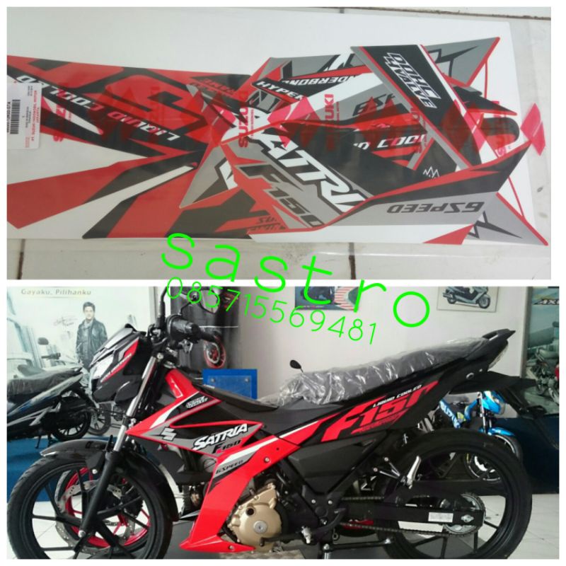 Jual stiker sticker stripping striping polet suzuki satria fu injeksi ...