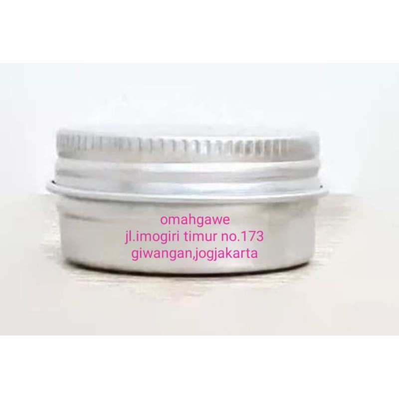 Jual pot cream pot alumunium kemasan kosmetik kemasan pomade 15gr ...