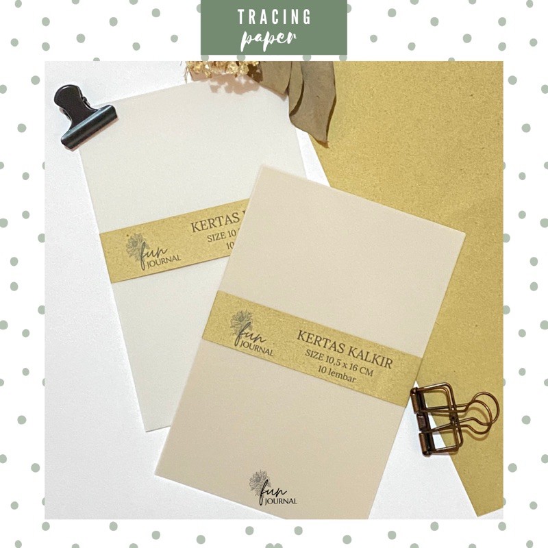 Jual TRACING PAPER KERTAS KALKIR UNTUK JOURNAL JURNAL PLANNING PLANNER ...