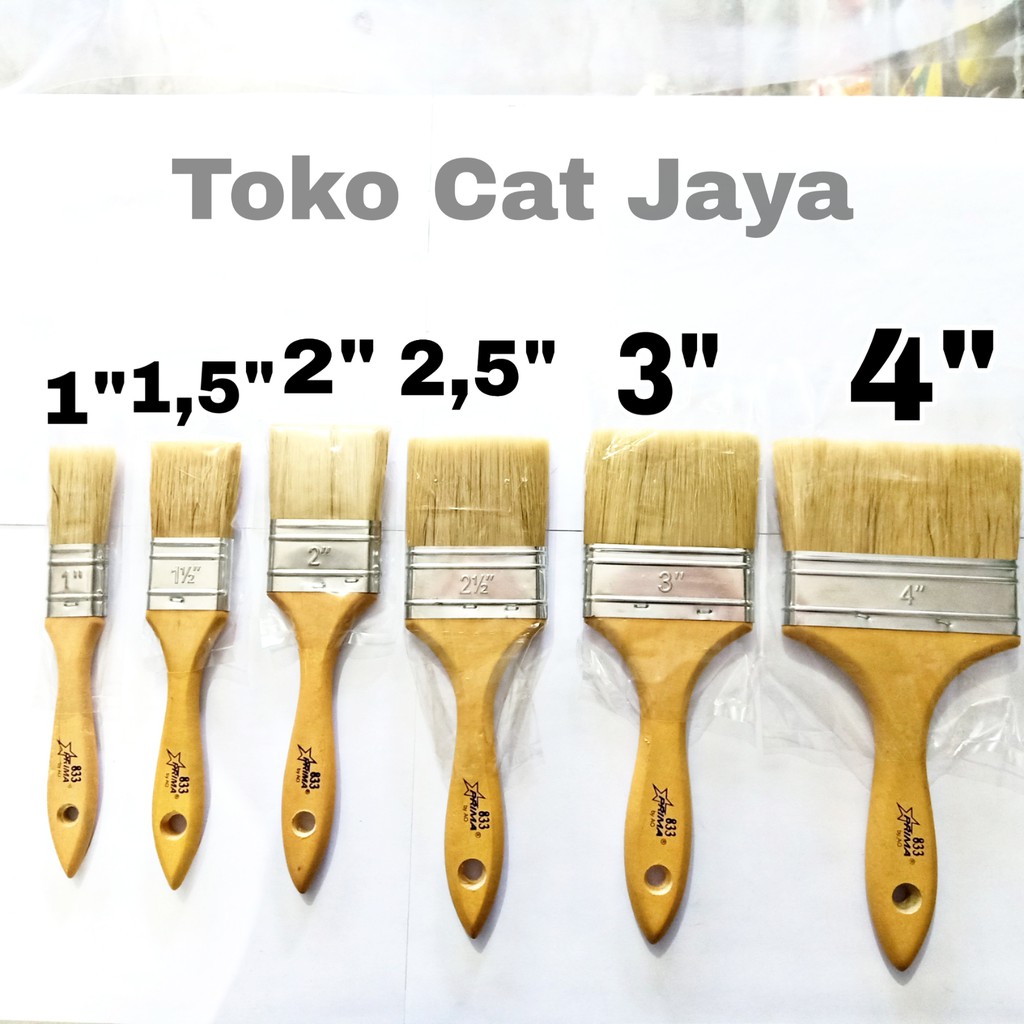 Jual Kuas Cat PRIMA / Koas Cat Kualitas Premium 1", 1,5" 2", 2,5", 3 ...