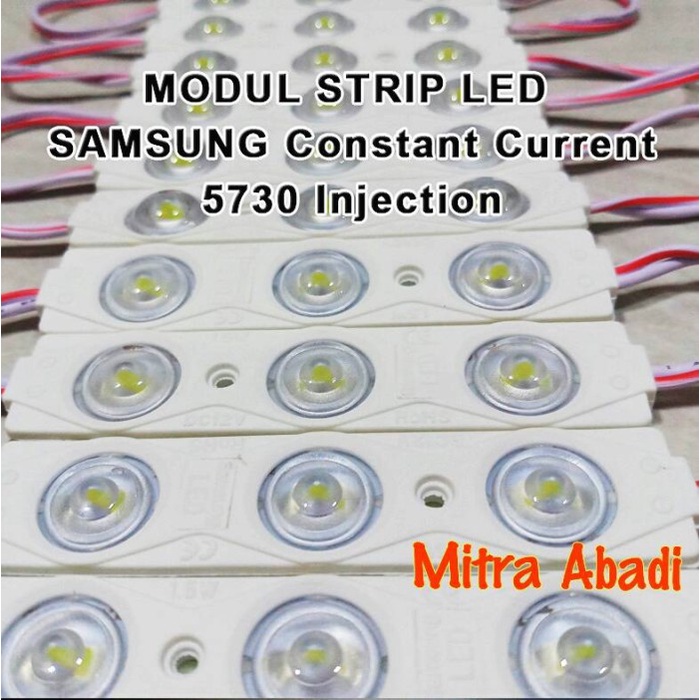 Jual LED Modul Samsung 3 Mata SMD 5730 Putih/White DC 12V IP67 WATERPROOF | Shopee Indonesia