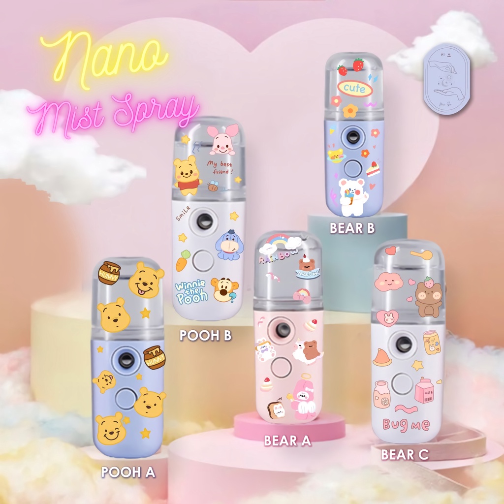 Jual MISO POOH/BEAR Nano Spray Portable / Mist Sprayer Perawatan Wajah ...
