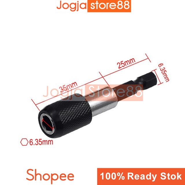 Jual Adapter Extend Bor Hexagon degan Desain Magnetic Shank 1/4 Inch ...