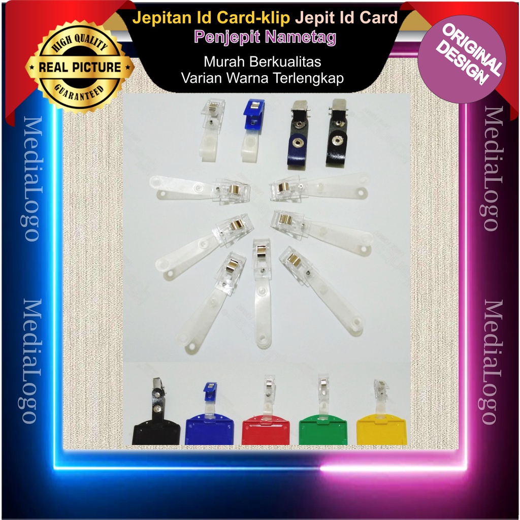Jual Jepitan Id Card-klip Jepit Id Card- Penjepit Nametag | Shopee ...