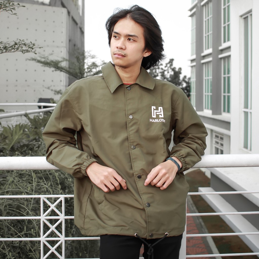 Jual COACH JACKET OLIVE HARLOTH | Shopee Indonesia