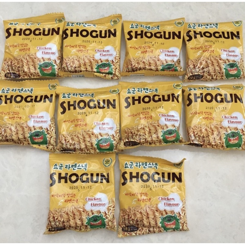 Jual SHOGUN Korean Snack - Mie Kering - Mie Kremes - Chicken / Spicy Balado / Seafood | Shopee ...