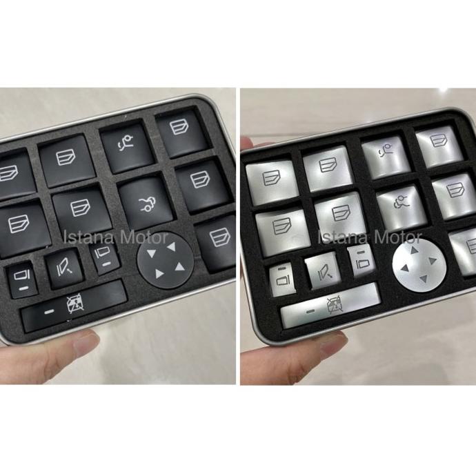 Jual Cover tombol switch power window Mercedes W204 W212 sticker stiker ...