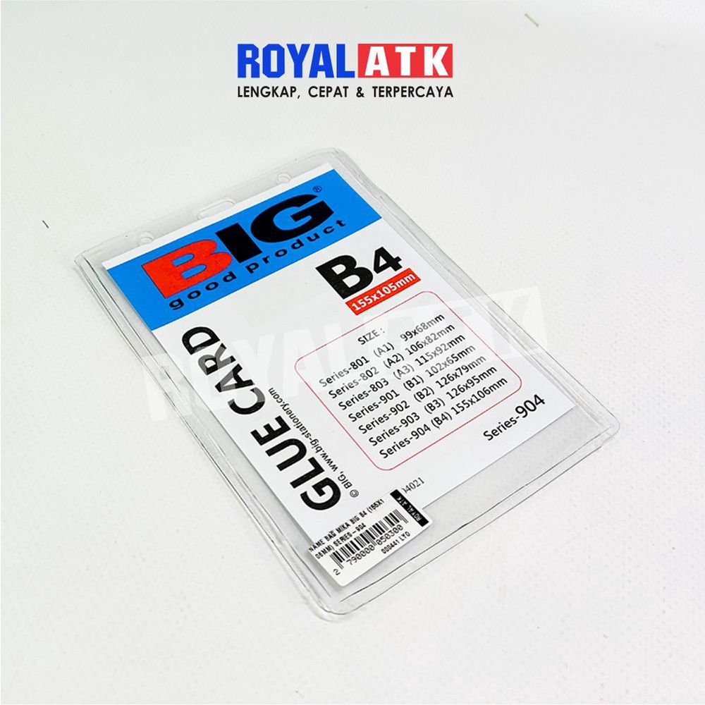 Jual Plastik Mika Id Card Big / Name Tag / Glue Card / Keplek Mika / Id ...