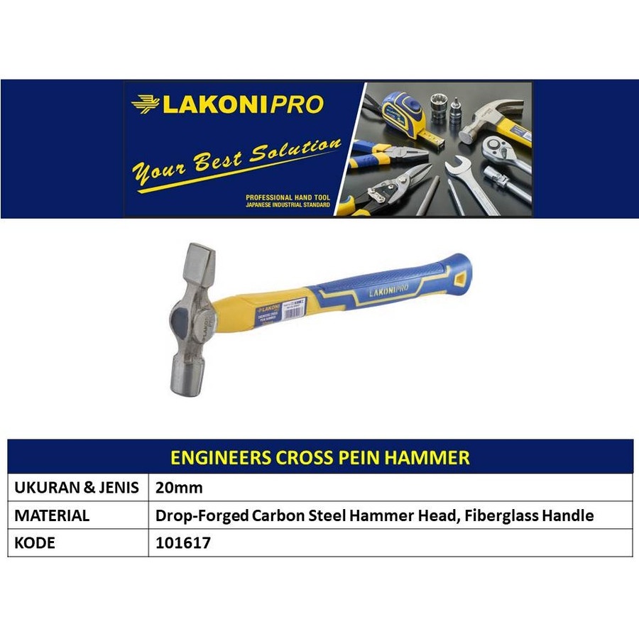 Jual LAKONI PRO - ENGINEERS CROSS PEIN HAMMER 20mm | Shopee Indonesia
