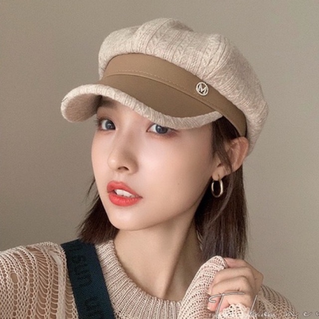 Jual Topi Beret Octagonal Motif Kotak-kotak Gaya Retro Korea Untuk ...