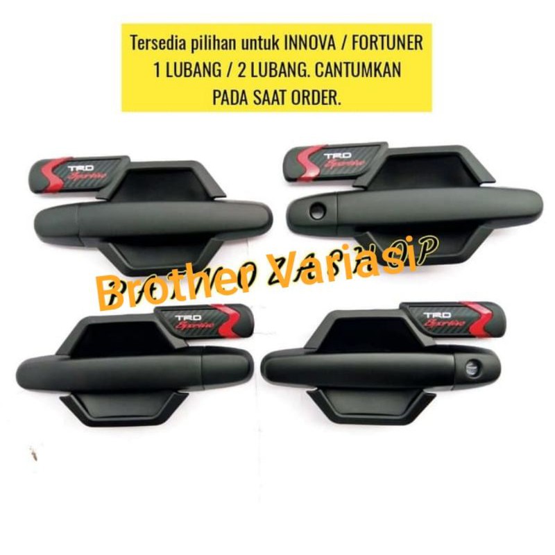 Jual Paket Fortuner dan Innova Handle Outer Hitam Doff TRD Sportivo 2004 - 2015 | Shopee Indonesia