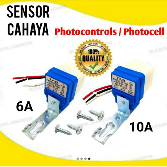 Jual photocell sensor cahaya 6A 10A / sensor cahaya - 6 | Shopee Indonesia