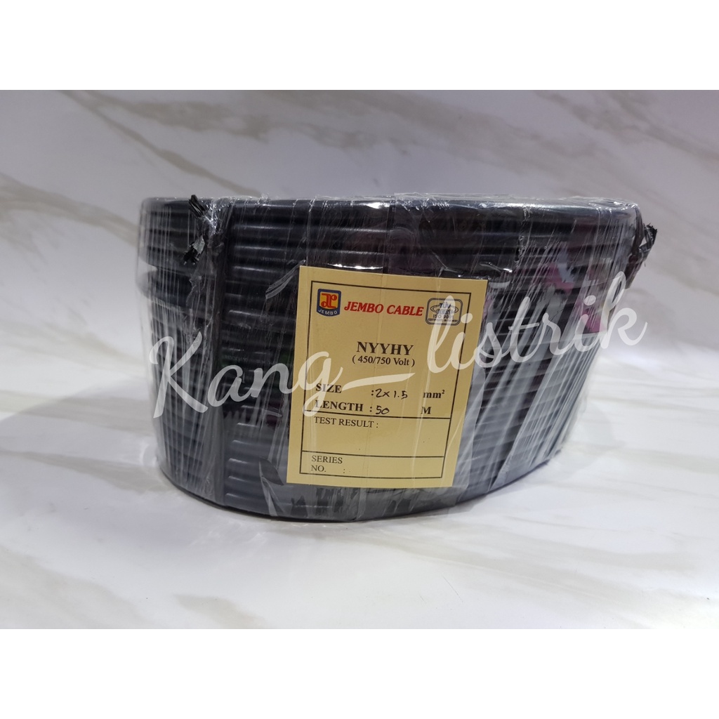 Jual Kabel NYYHY JEMBO 2x1.5 Per Rol 50Mtr / Kabel Serabut JEMBO 2x1,5 Per Rol 50Mtr | Shopee ...